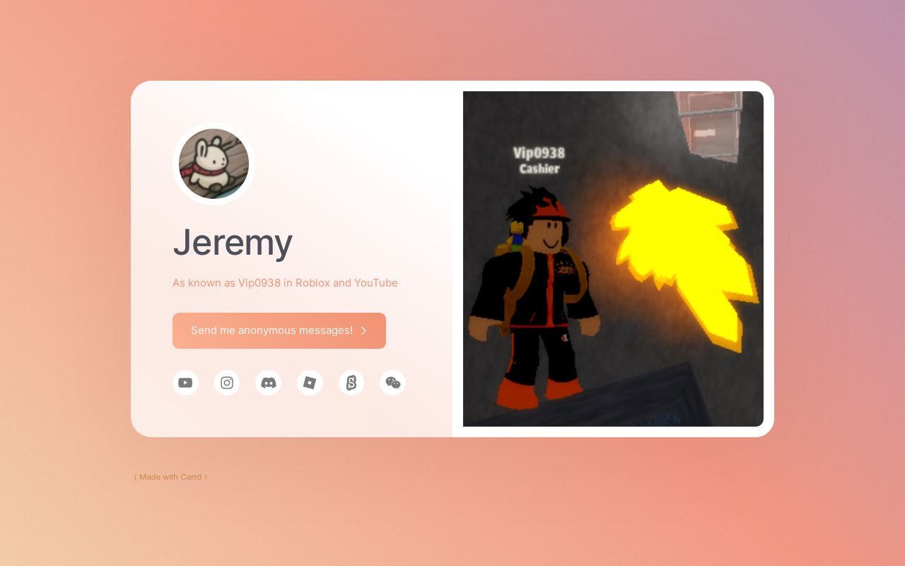 Jeremy's Card V1